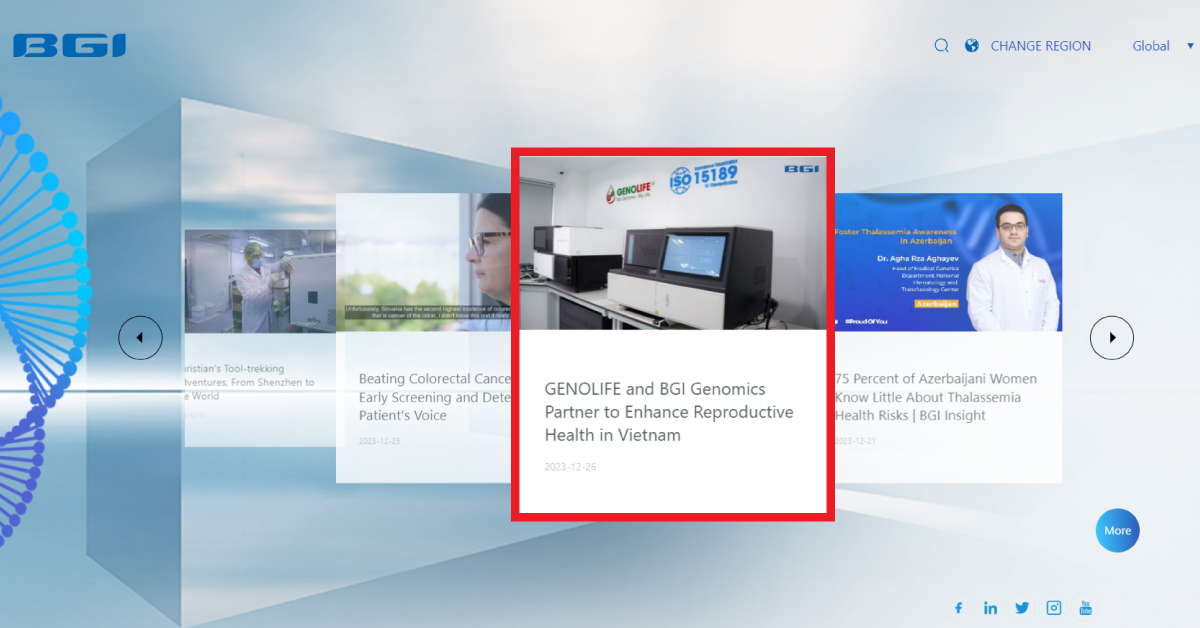 BGI Genomics chính thức đưa tin về dự án hợp tác chuyển giao NIFTY® tại ...